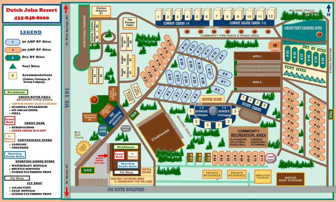 Dutch John Resort Family & Private Mountain Cabins At Flaming Gorge Pet ...